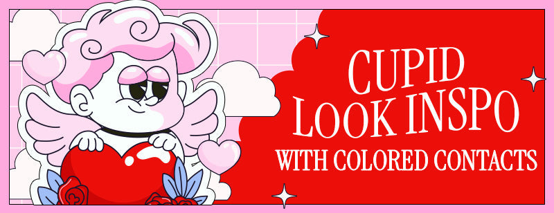 Cupid Look INSPO With Colored Contacts | PinkyParadise