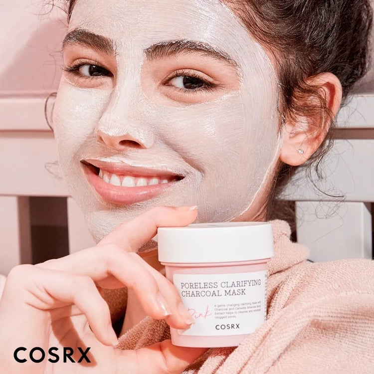 COSRX Poreless Clarifying Charcoal Mask (Pink)| PinkyParadise