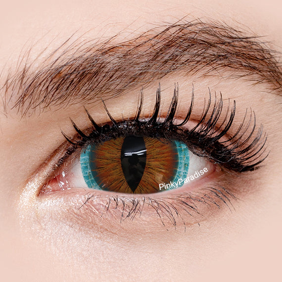 Princess Pinky Brown Lizard Mini Sclera | PinkyParadise