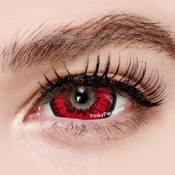 Princess Pinky Dolly Plus Red Mini Sclera Contact Lenses [Yearly ...