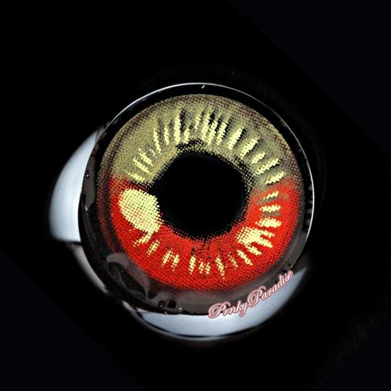 Princess Pinky Lunar Earth Red Contact Lenses for Cosplay & Halloween ...