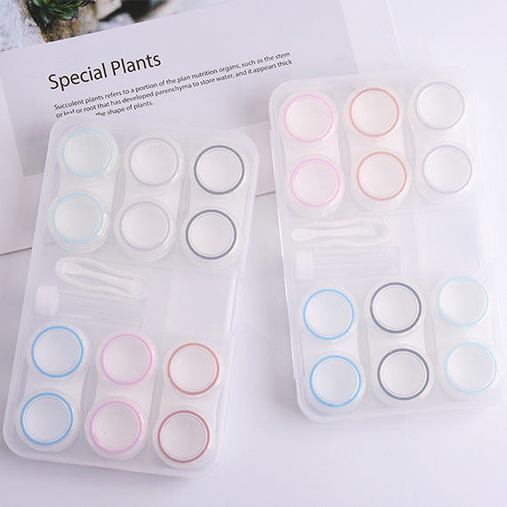 6-in-1 Clear Contact Lens Organizer Storage Case| PinkyParadise