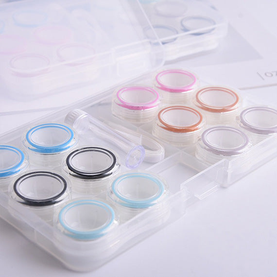 6-in-1 Clear Contact Lens Organizer Storage Case| PinkyParadise
