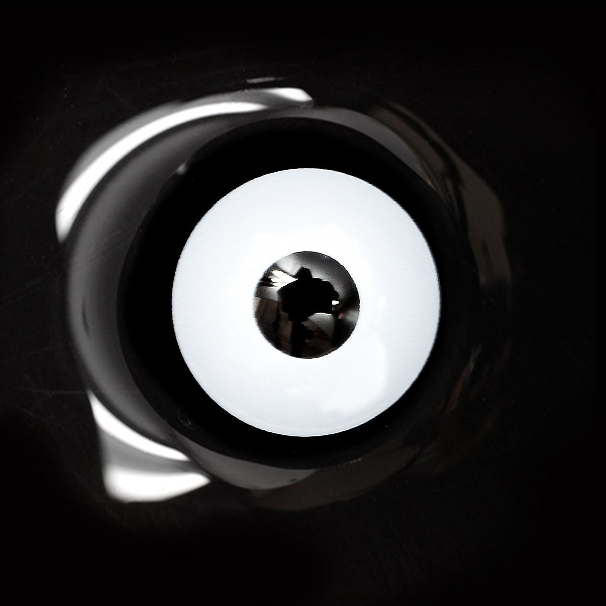 White Eye UV Reactive Contact Lenses for Cosplay & Halloween [Yearly ...