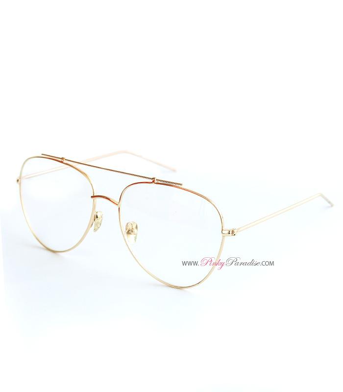Clear Aviator Glasses | PinkyParadise