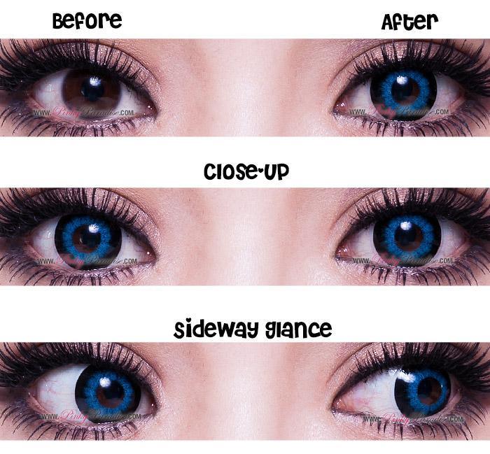 EOS Pop C Dark Blue Circle Lenses (Colored Contacts) | PinkyParadise