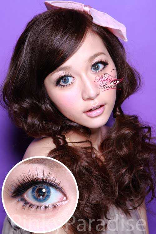 Queenie Royal Blue - Circle Lenses & Colored Contacts | PinkyParadise