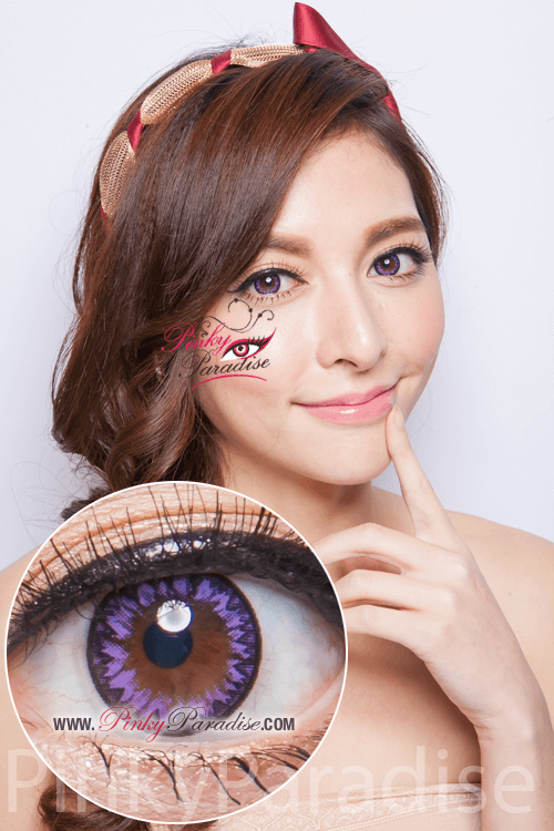 DM21 Violet Circle Lenses & Colored Contacts | PinkyParadise