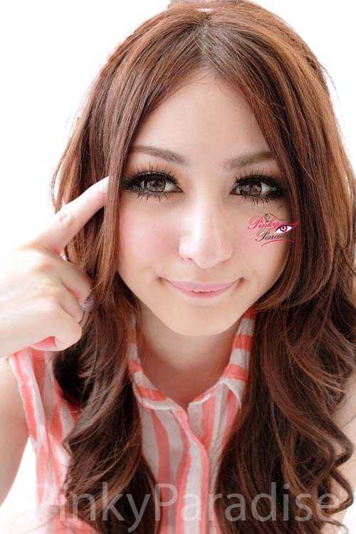 Heart Brown Circle Lenses & Colored Contacts | PinkyParadise