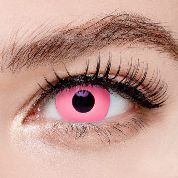 Princess Pinky Cosplay UV Reactive Pink Colored Contacts | PinkyParadise